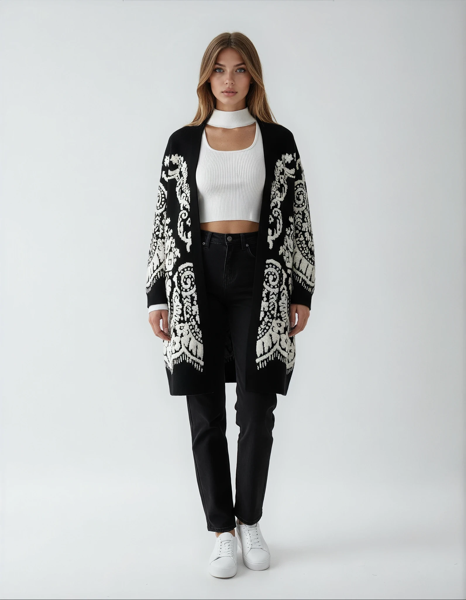 Home Cappotto Cardigan Ricamo ZOELLA